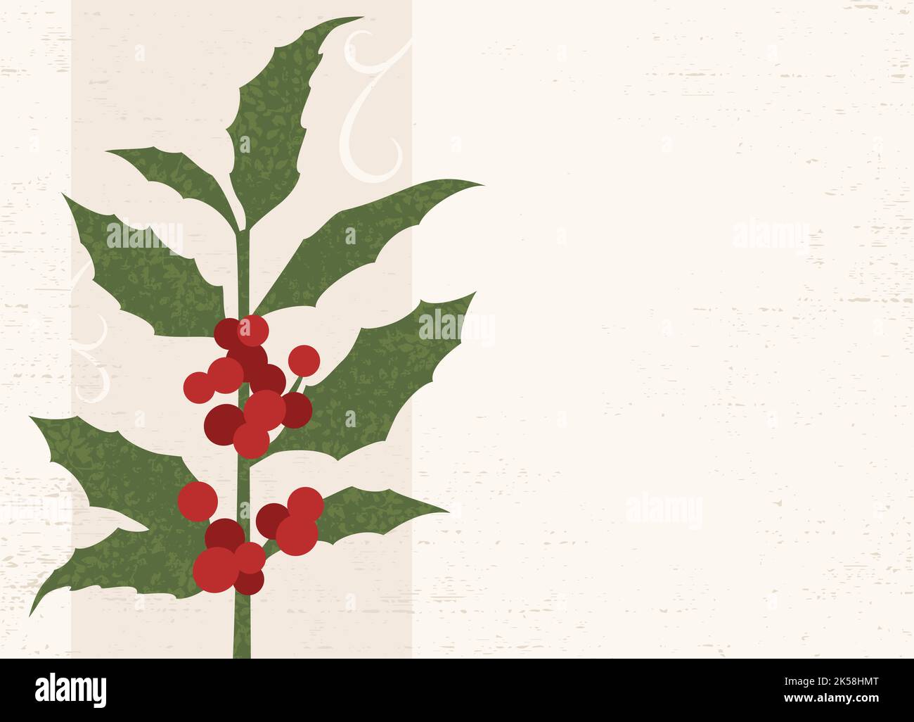 Holly leaf and cutout Stock Vector Images - Alamy