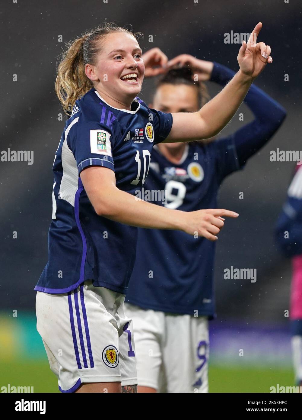 Scotland's Lucy Graham celerbates following the FIFA Women's World Cup ...