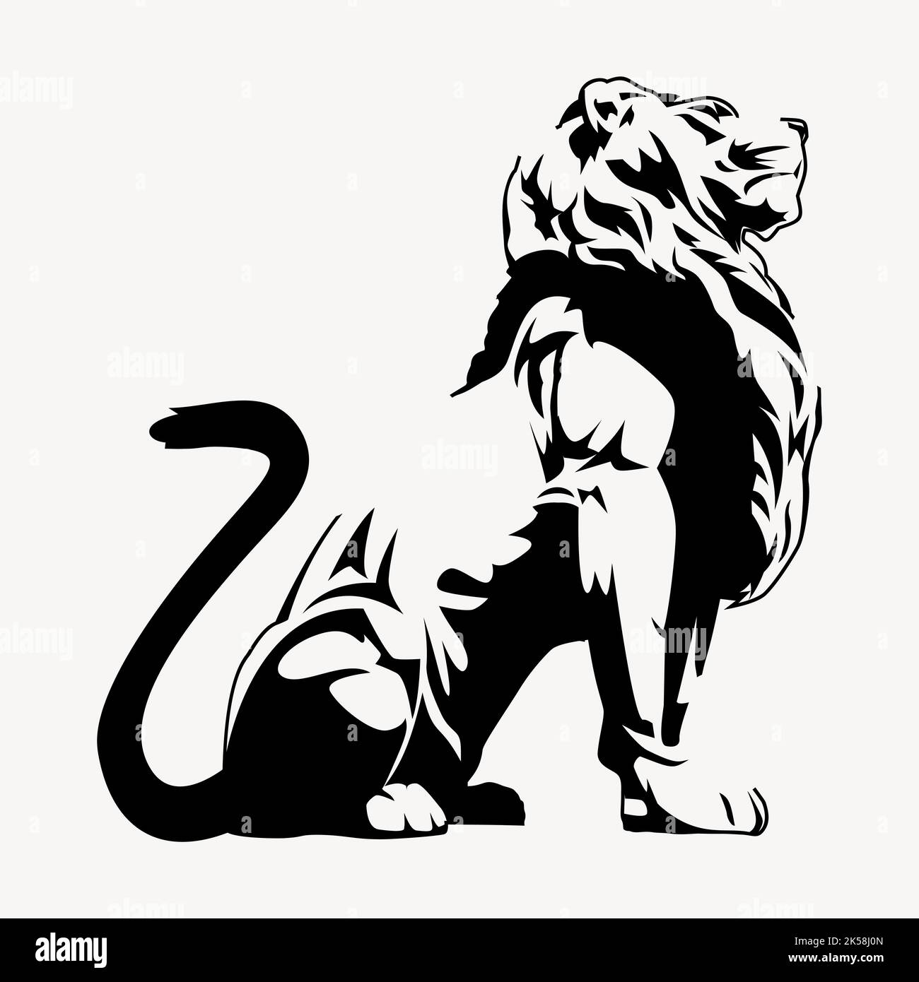 Lion statue clipart, illustration vector Stock Vector Image & Art - Alamy