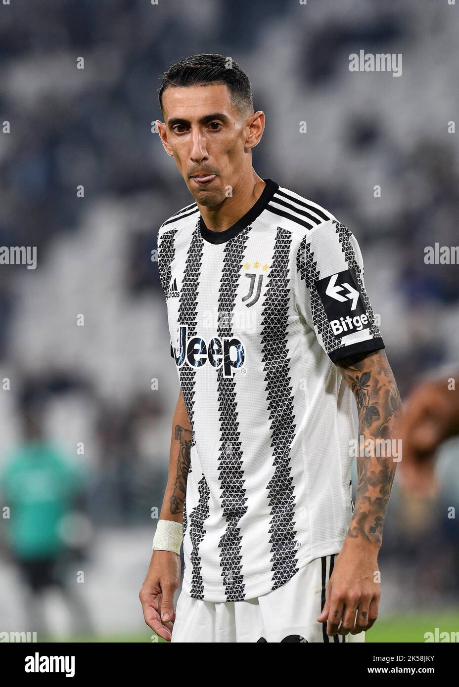 Angel Di Maria of Juventus FC in action during the UEFA Champions ...