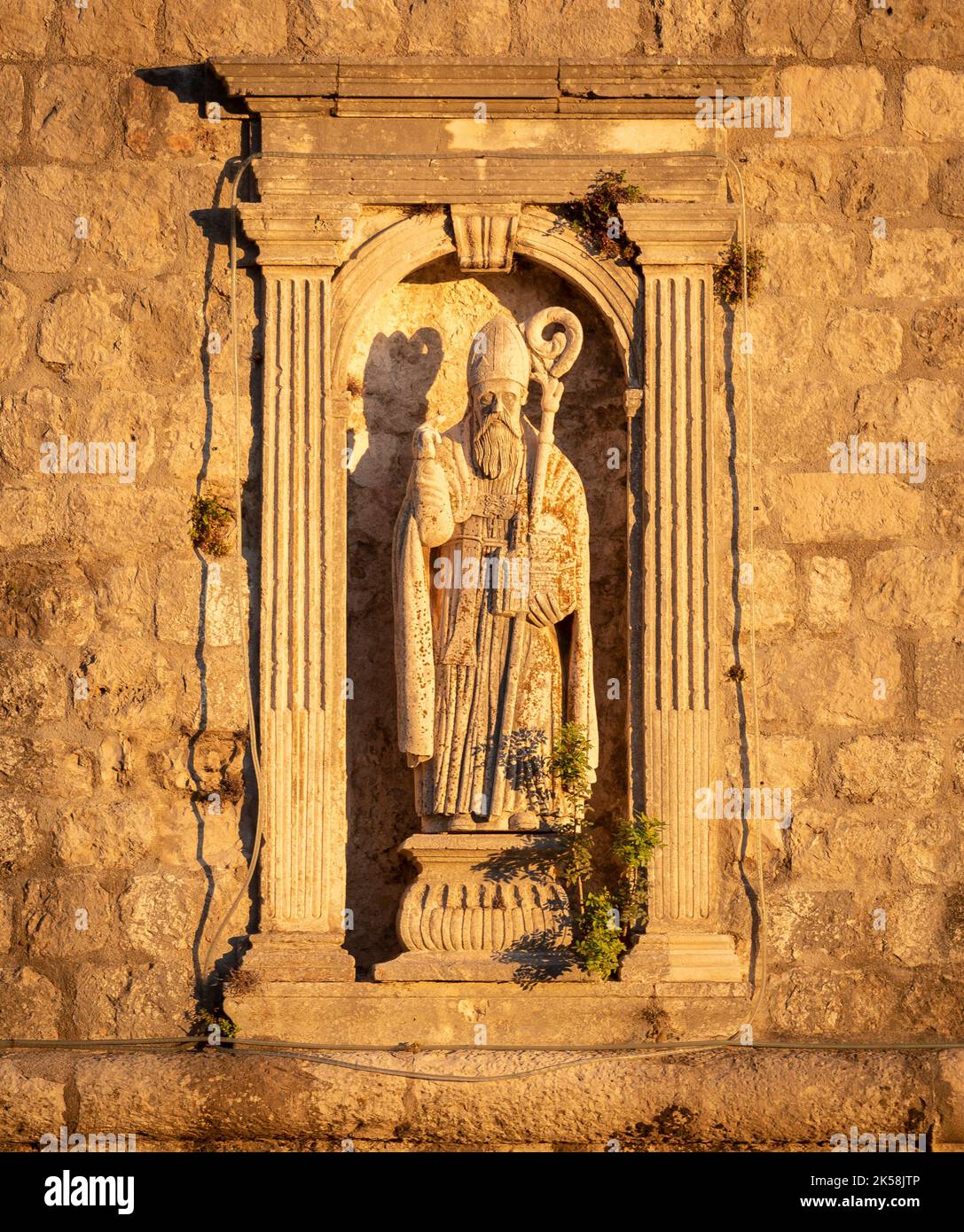 DUBROVNIK, CROATIA, EUROPE - Statue of St. Blaise, patron saint of ...