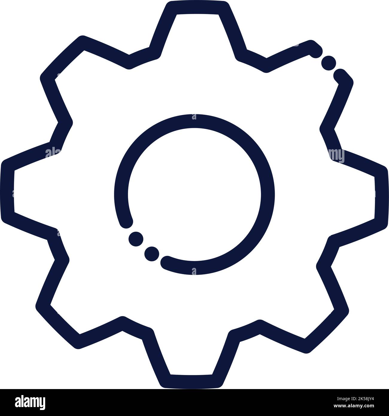 gear cog setting machine icon Stock Vector Image & Art - Alamy