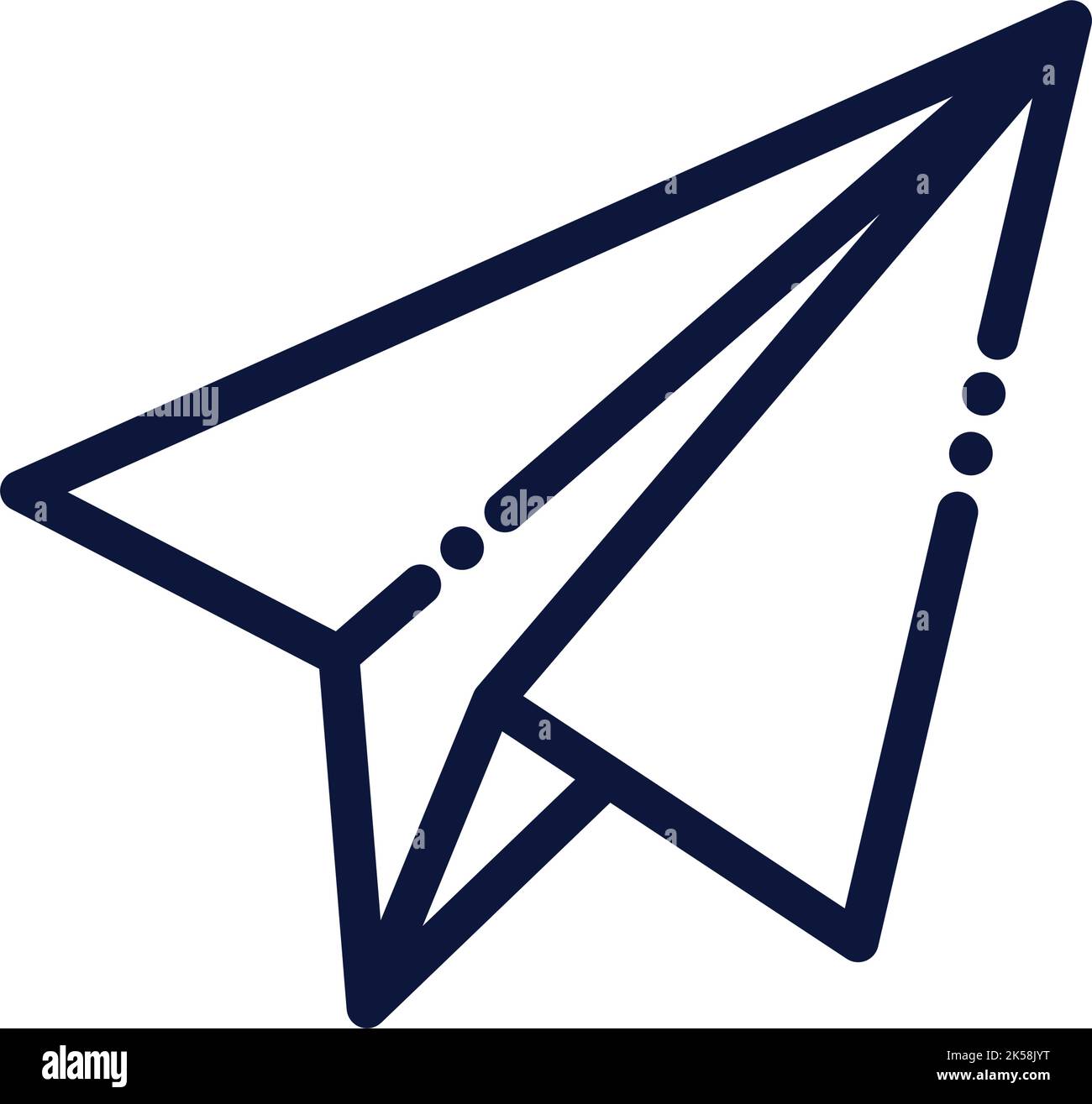 paper airplane flying isolated icon Stock Vector Image & Art - Alamy