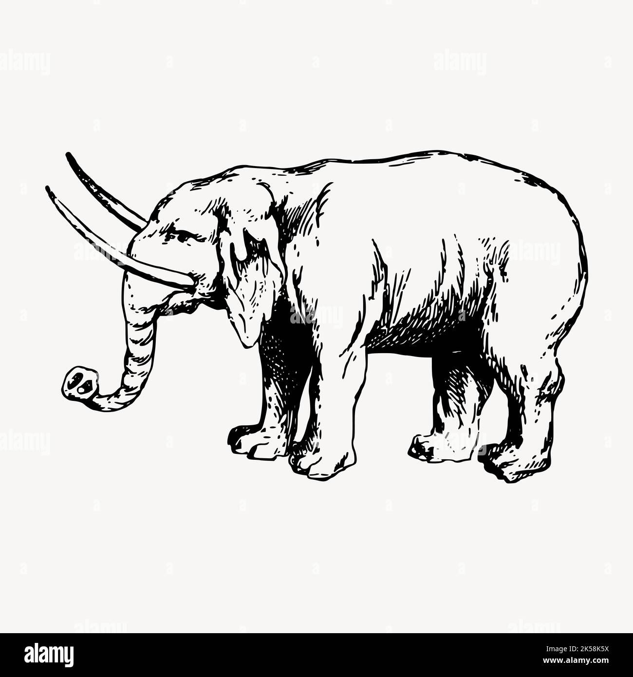 Vintage Elephant Clip Art