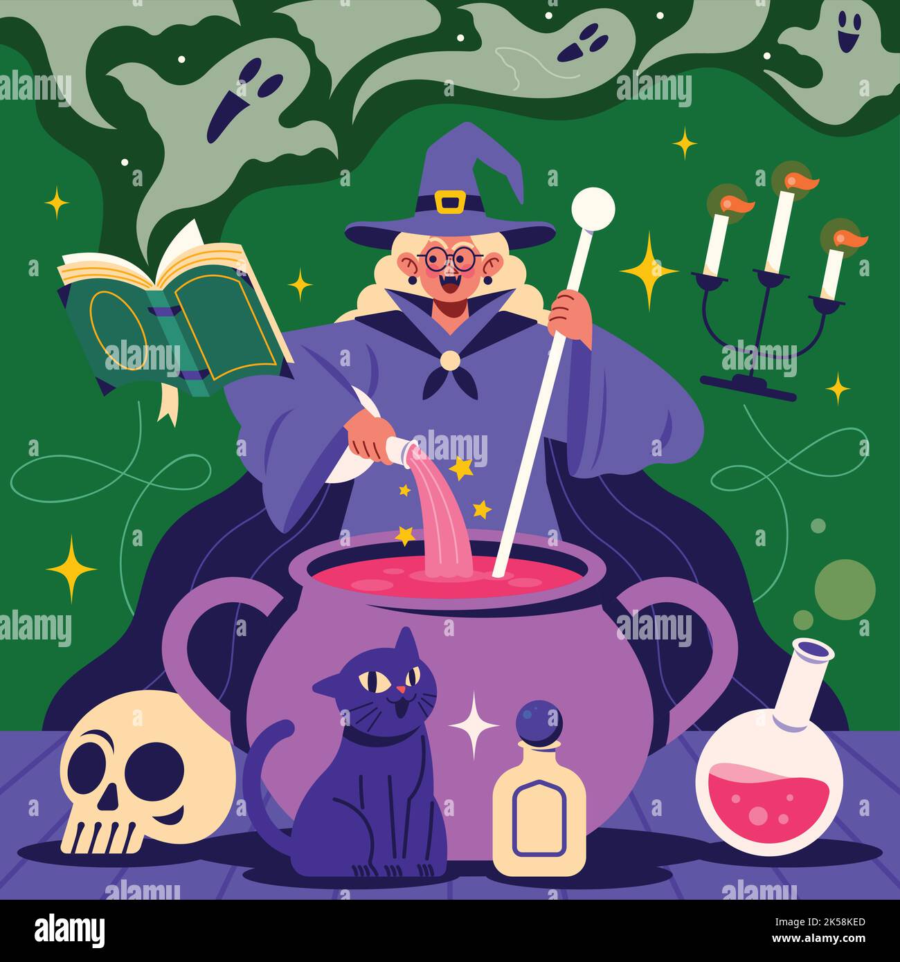 halloween hocus pocus vector design illustration Stock Vector Image ...