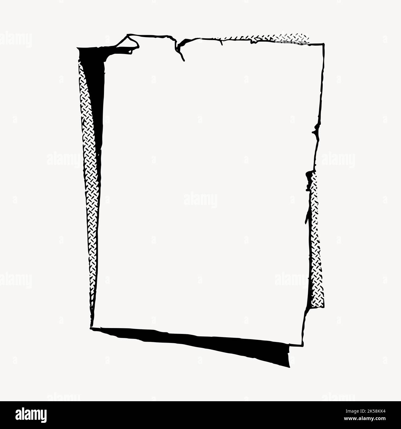 Old paper frame, vintage illustration vector Stock Vector Image & Art ...