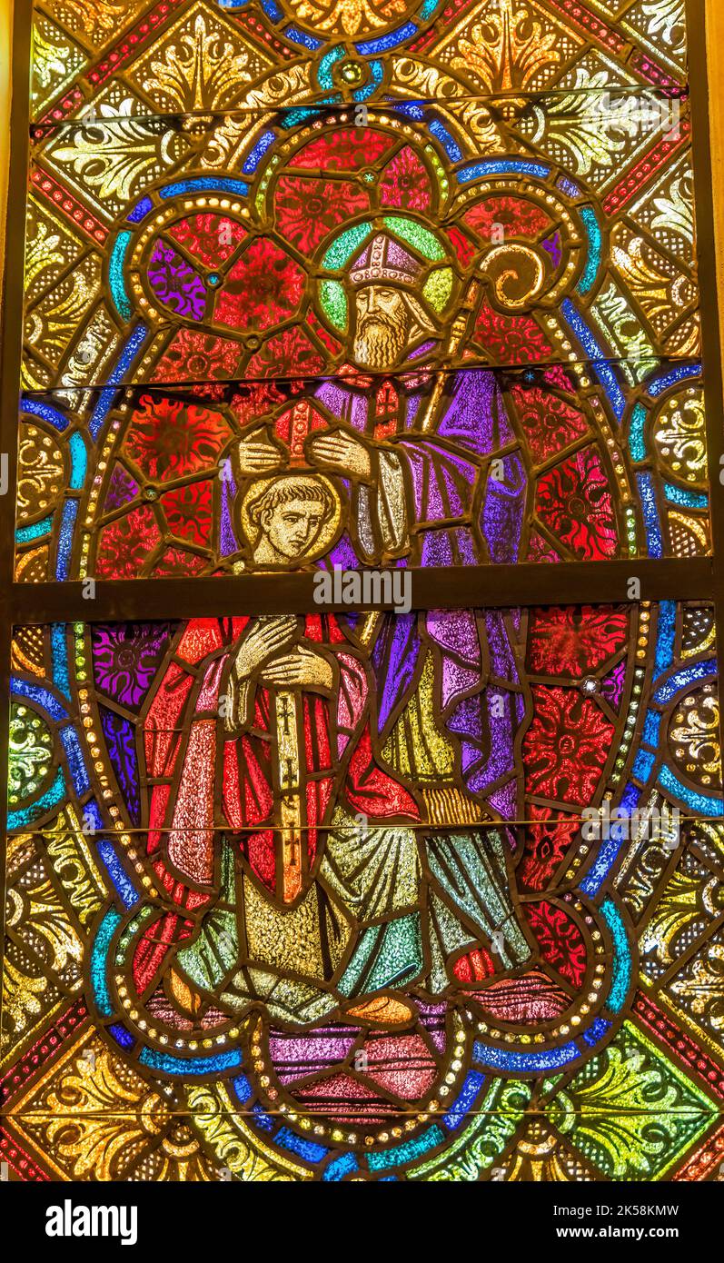 Colorful St Augustine Become Bishop Stained Glass St Augustine ...