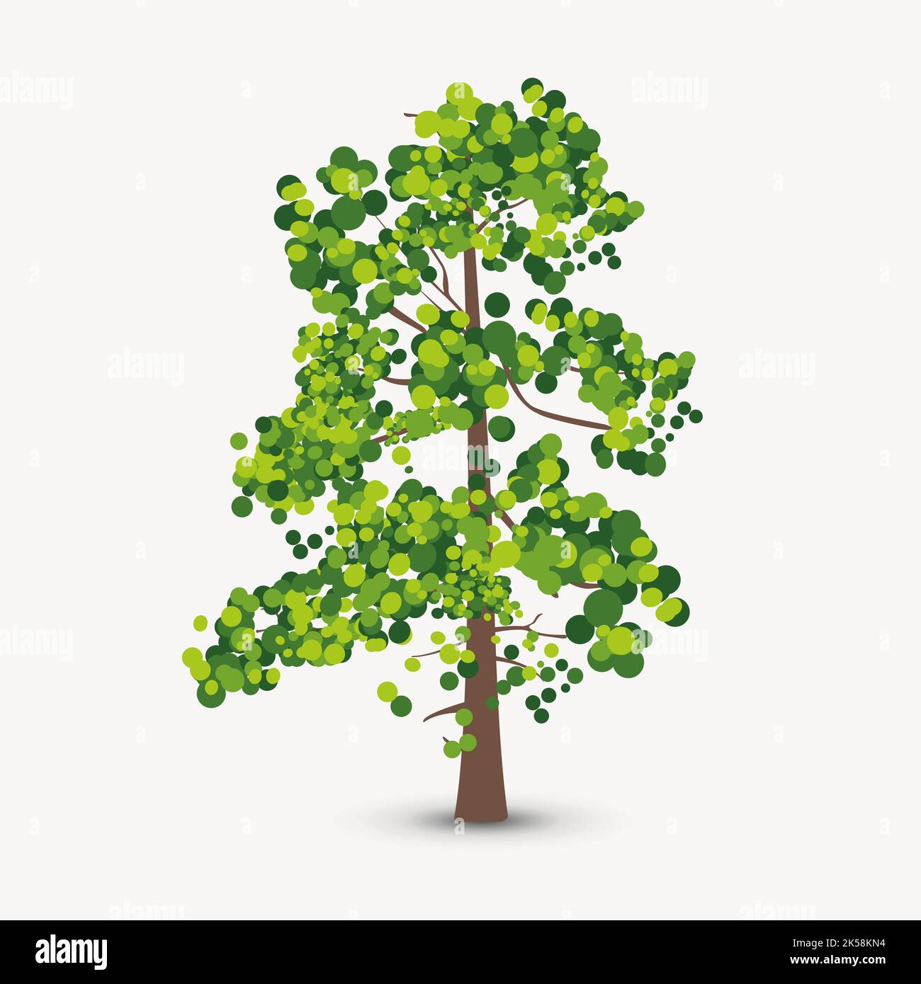 Green tree clipart, illustration vector Stock Vector Image & Art - Alamy