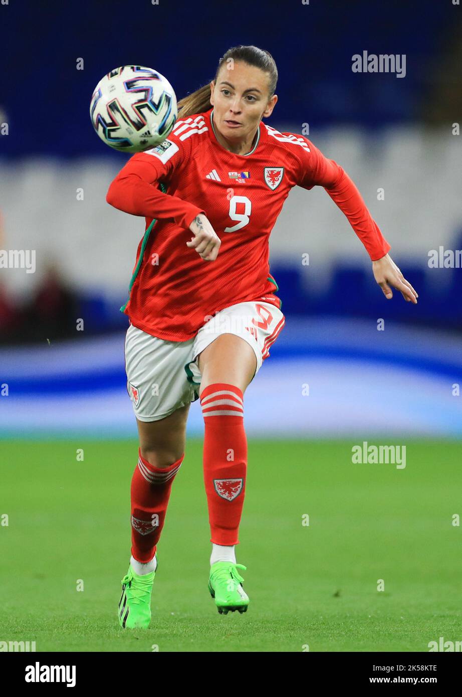 Wales’ Kayleigh Green during the FIFA Women's World Cup play-off match ...
