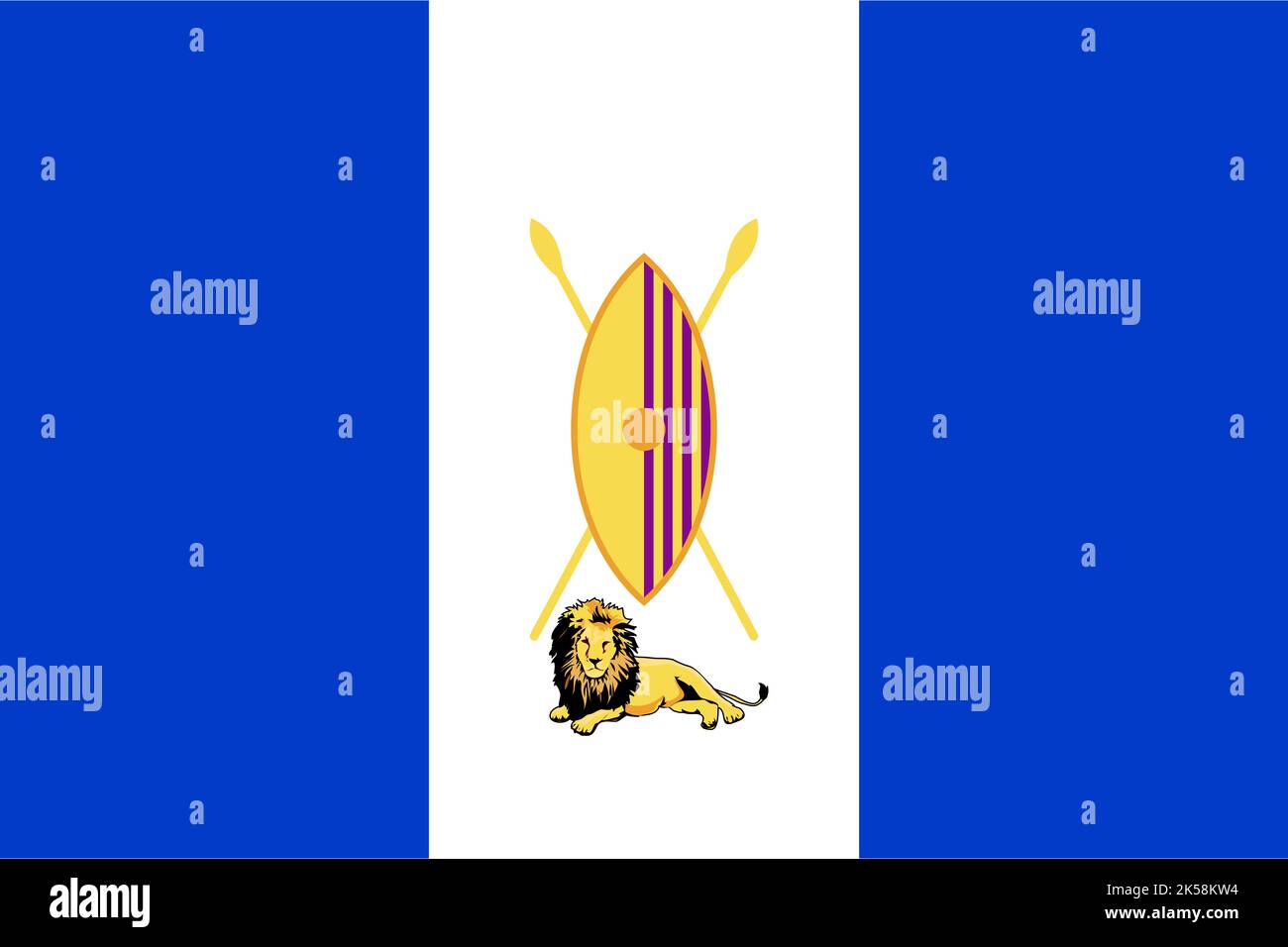 flag of Bantu peoples Ganda people. flag representing ethnic group or ...