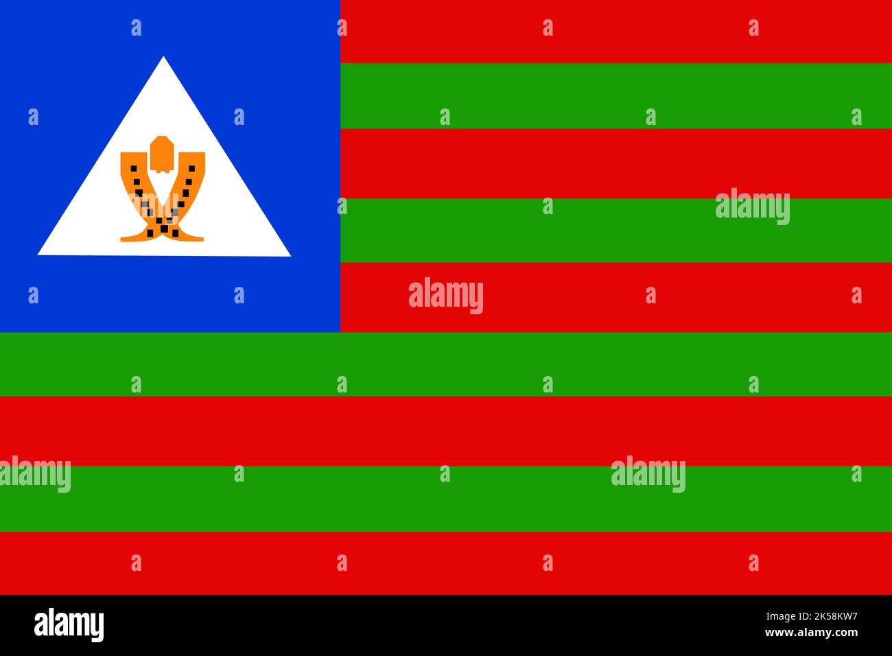 flag of Bantu peoples Bubi people. flag representing ethnic group or ...