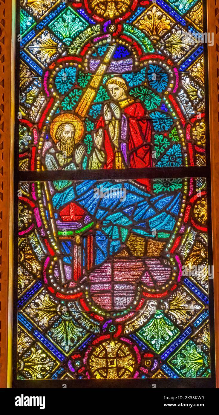 Colorful Death St Augustine Stained Glass St Augustine Cathedral ...