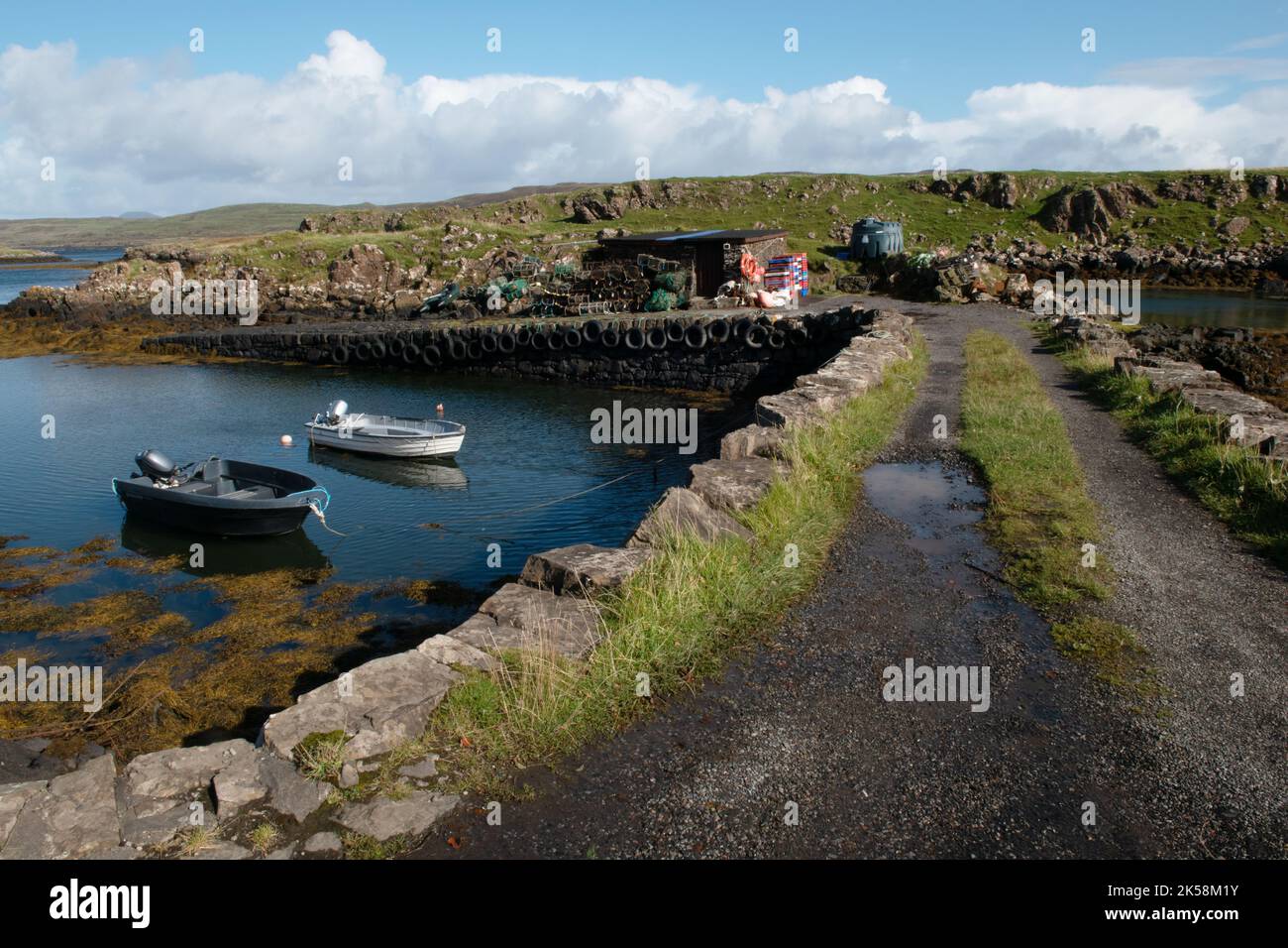 The small harbour at Croig, Isle of Mull, Scotland, UK Stock Photo - Alamy