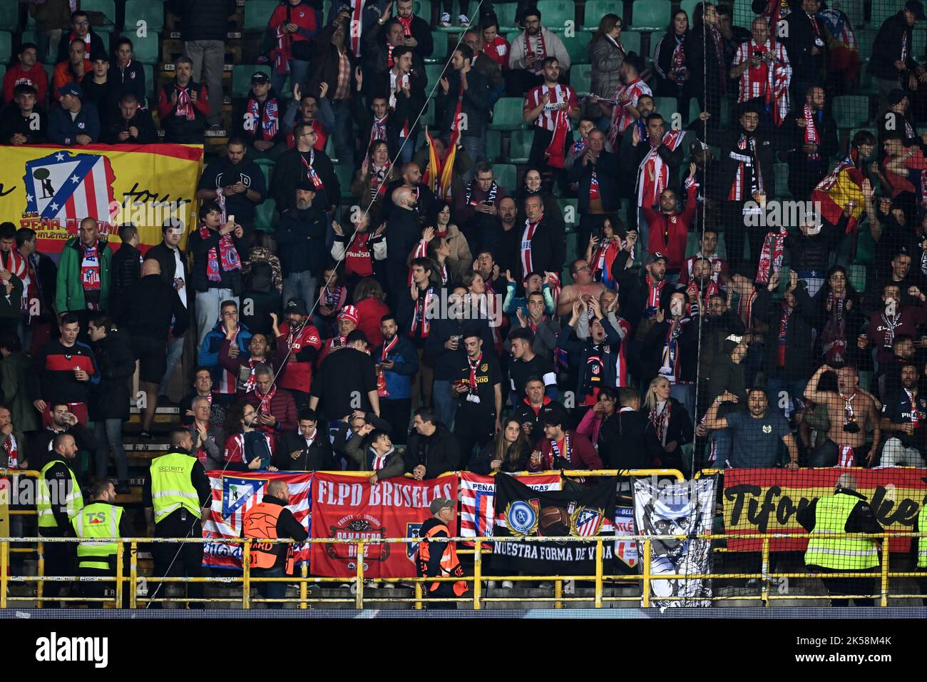 BRUGES - Club Atletico Madrid supporters during the UEFA Champions ...