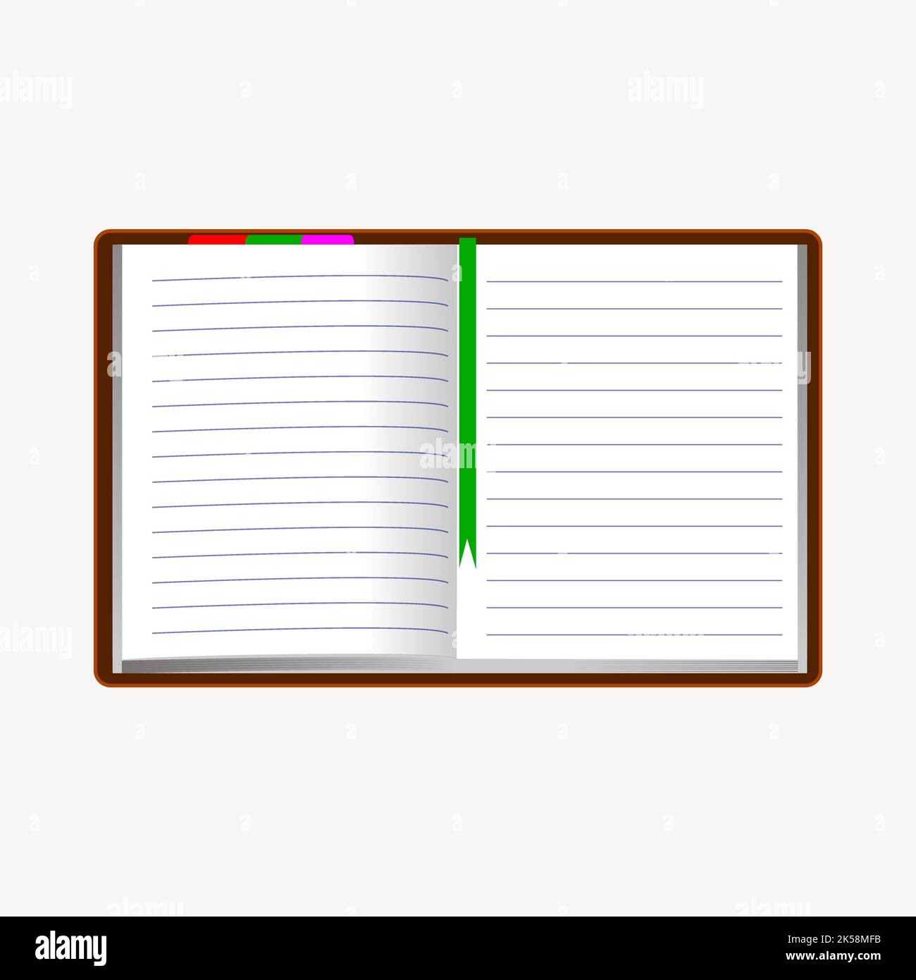 Open diary clipart hi-res stock photography and images - Alamy