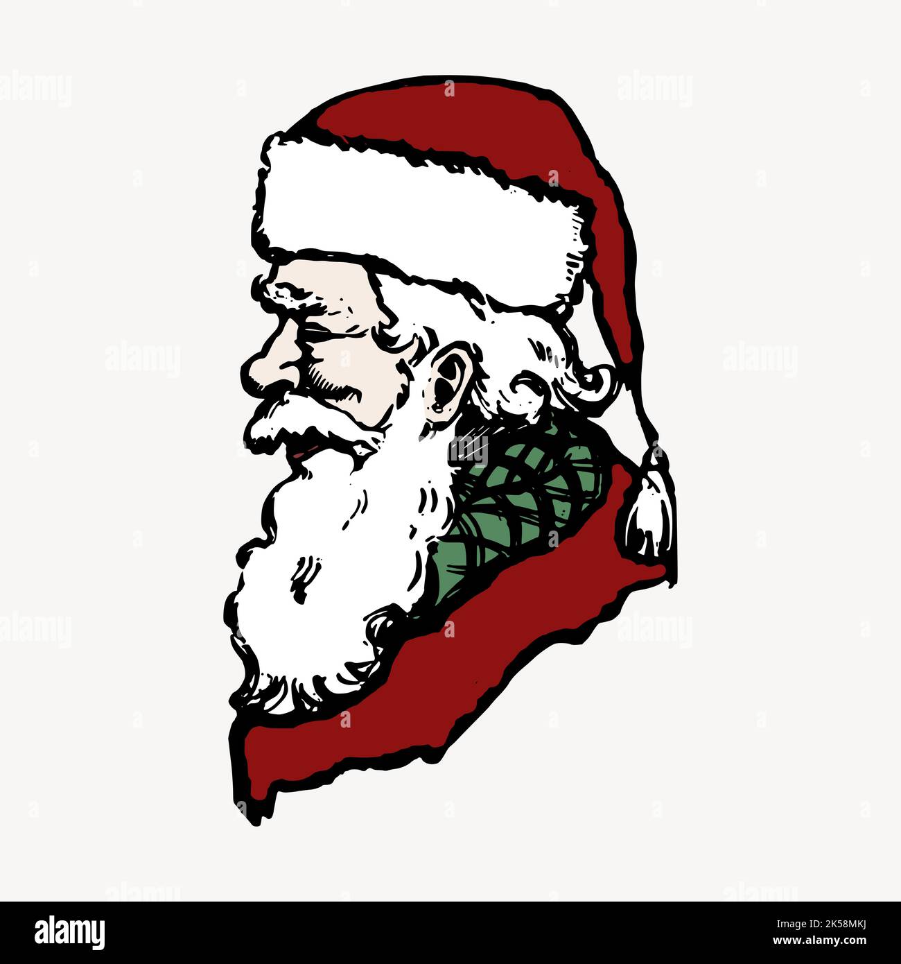 Santa claus portrait vintage hi-res stock photography and images - Alamy