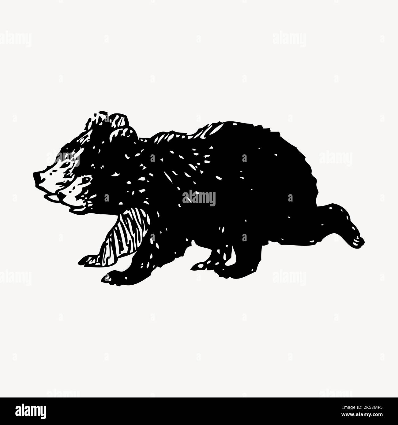 Bear cubs drawing hi-res stock photography and images - Alamy