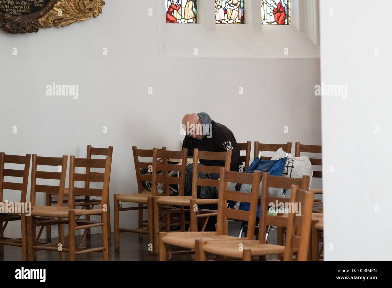 Pictures of the church Petri Kirke, inside and outside Stock Photo - Alamy