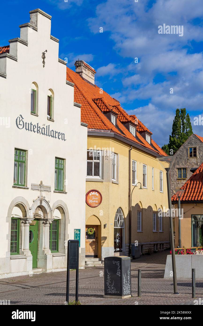Stora Torget, Visby City, Gotland, Sweden Stock Photo - Alamy