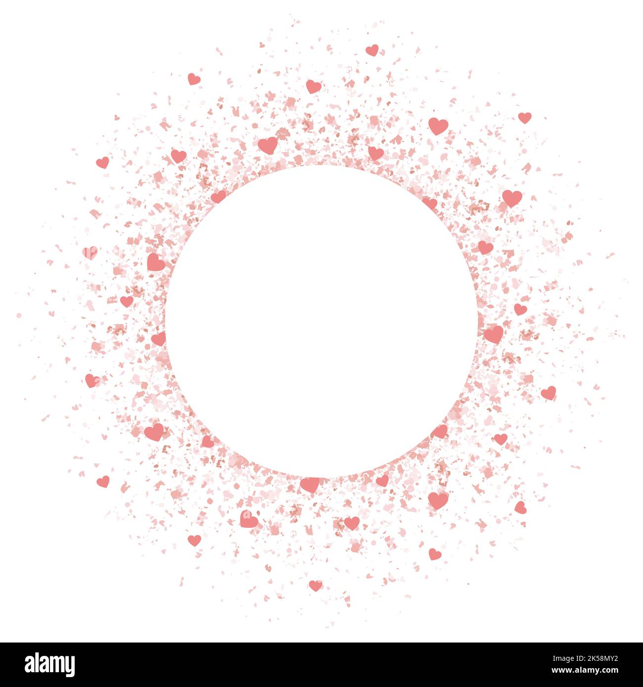 Wedding confetti on white Stock Vector Images - Alamy
