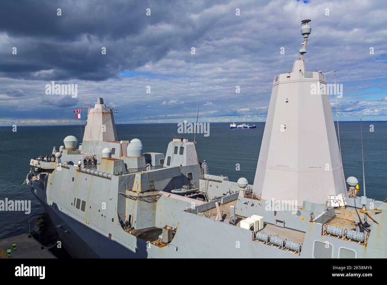 USS Arlington,Visby Port, Gotland, Sweden Stock Photo - Alamy