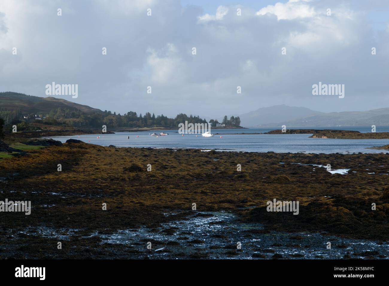 The Sound of Mull from Salen, Isle of Mull, Scotland, UK Stock Photo ...