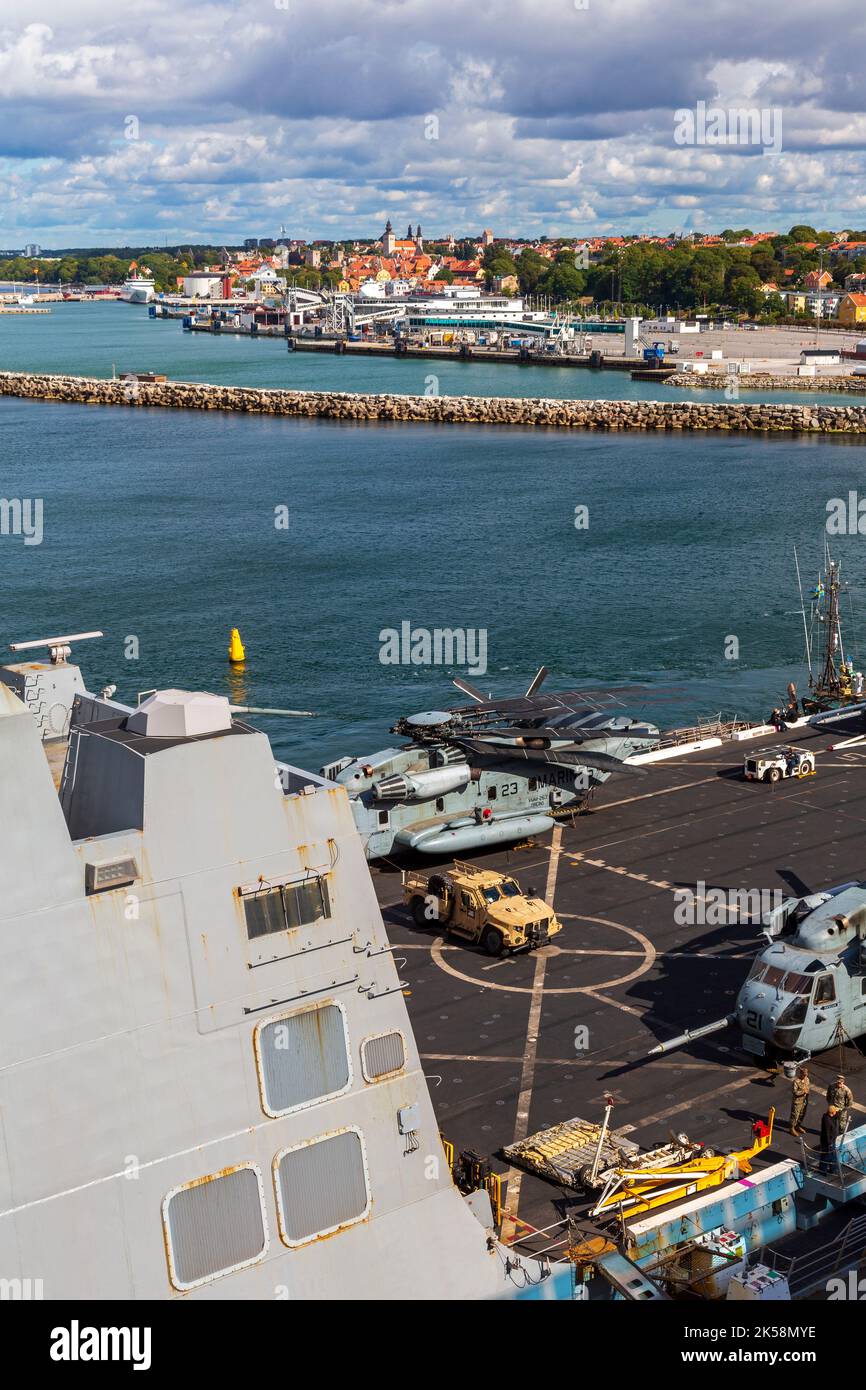 USS Arlington,Visby Port, Gotland, Sweden Stock Photo - Alamy
