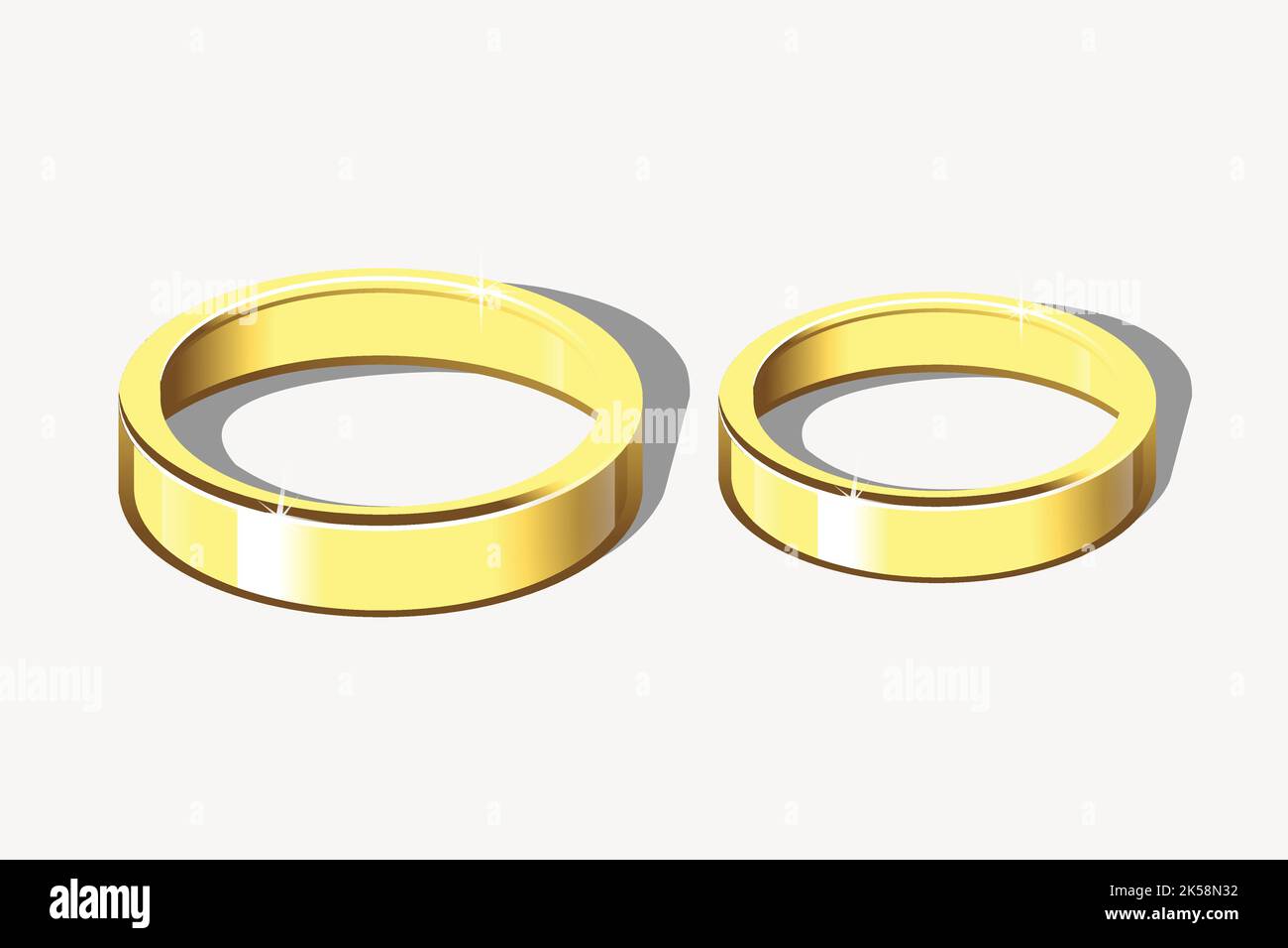 Engagement rings clipart, illustration vector Stock Vector Image & Art ...