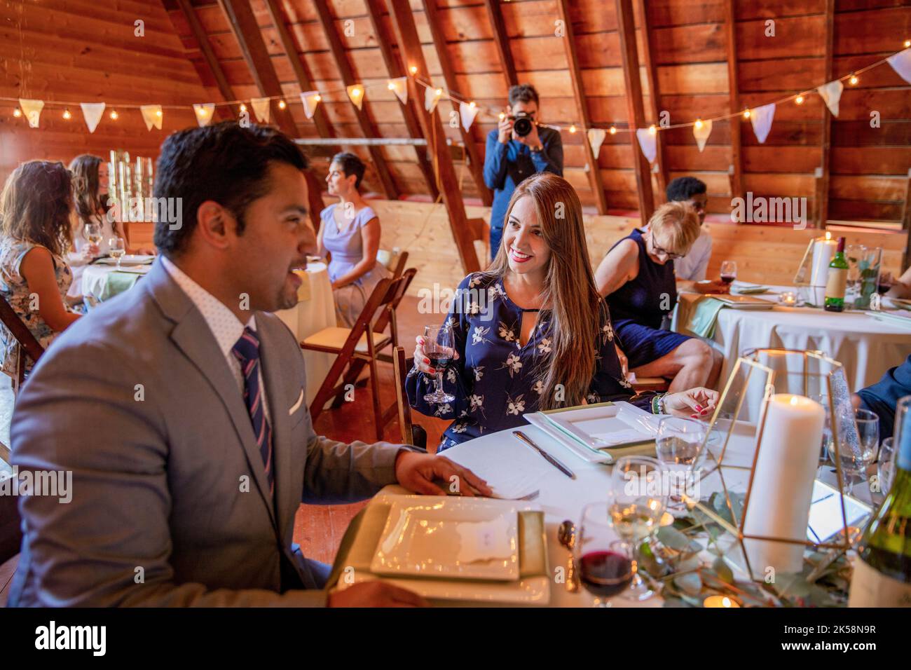 Happy wedding couple smiling together hi-res stock photography and ...