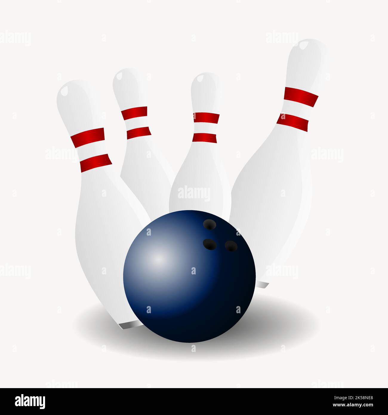 Bowling hobby clipart, illustration vector Stock Vector Image & Art - Alamy