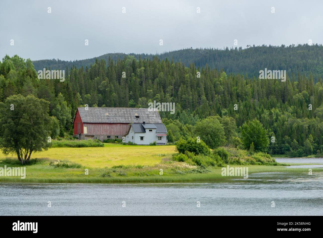 farm at Ojungenfjord at Osen in Norway Stock Photo - Alamy