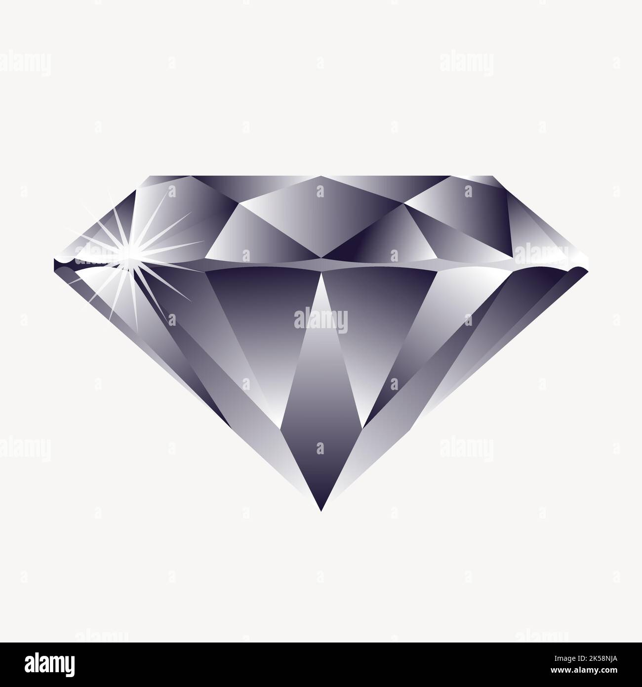 Precious diamond clipart, illustration vector Stock Vector Image & Art ...