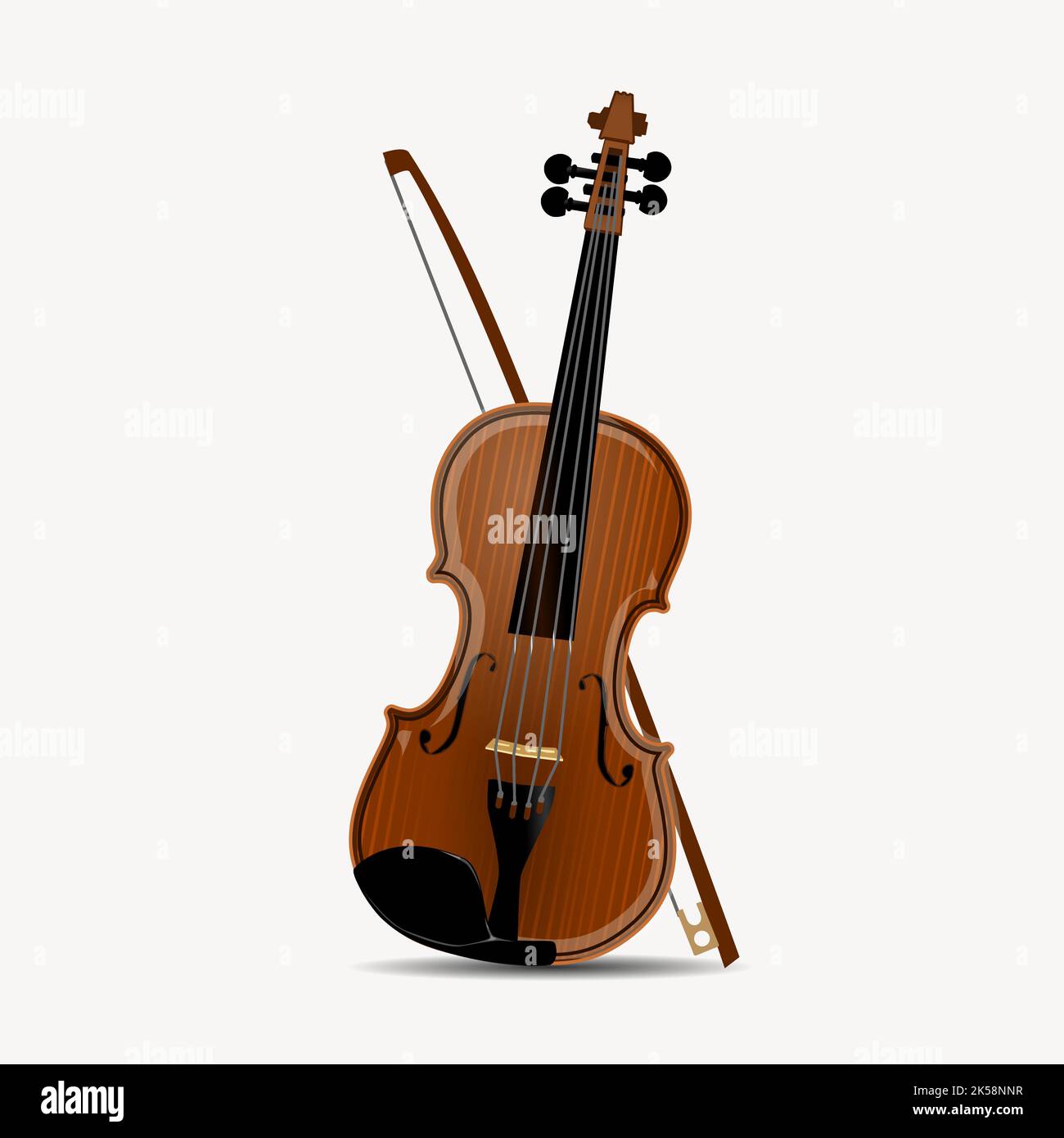 Violin music instrument clipart, illustration vector Stock Vector Image ...