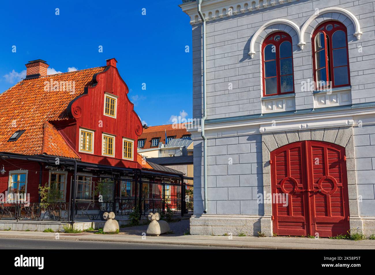 Port of Visby, Gotland, Sweden Stock Photo - Alamy