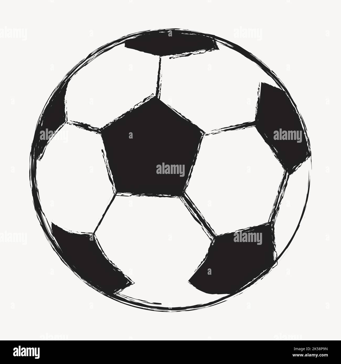 Football drawing, vintage sport equipment illustration vector Stock ...