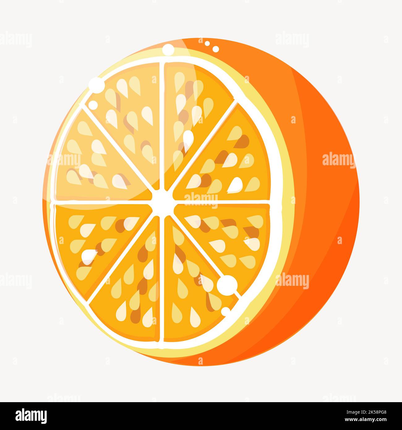 Tangerine fruit clipart, illustration vector Stock Vector Image & Art ...