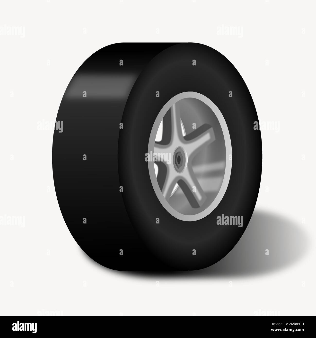 Car wheel clipart, illustration vector Stock Vector Image & Art - Alamy