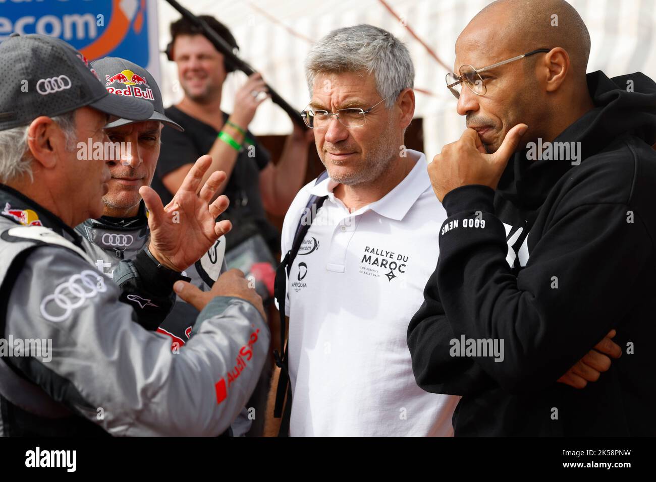 Agadir, Morocco - 06/10/2022, Thierry Henry and SAINZ Carlos (spa ...