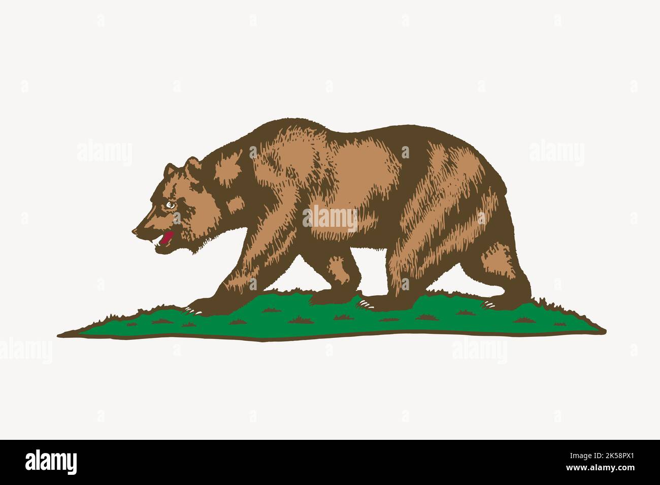 Brown bear clipart, illustration vector Stock Vector Image & Art - Alamy