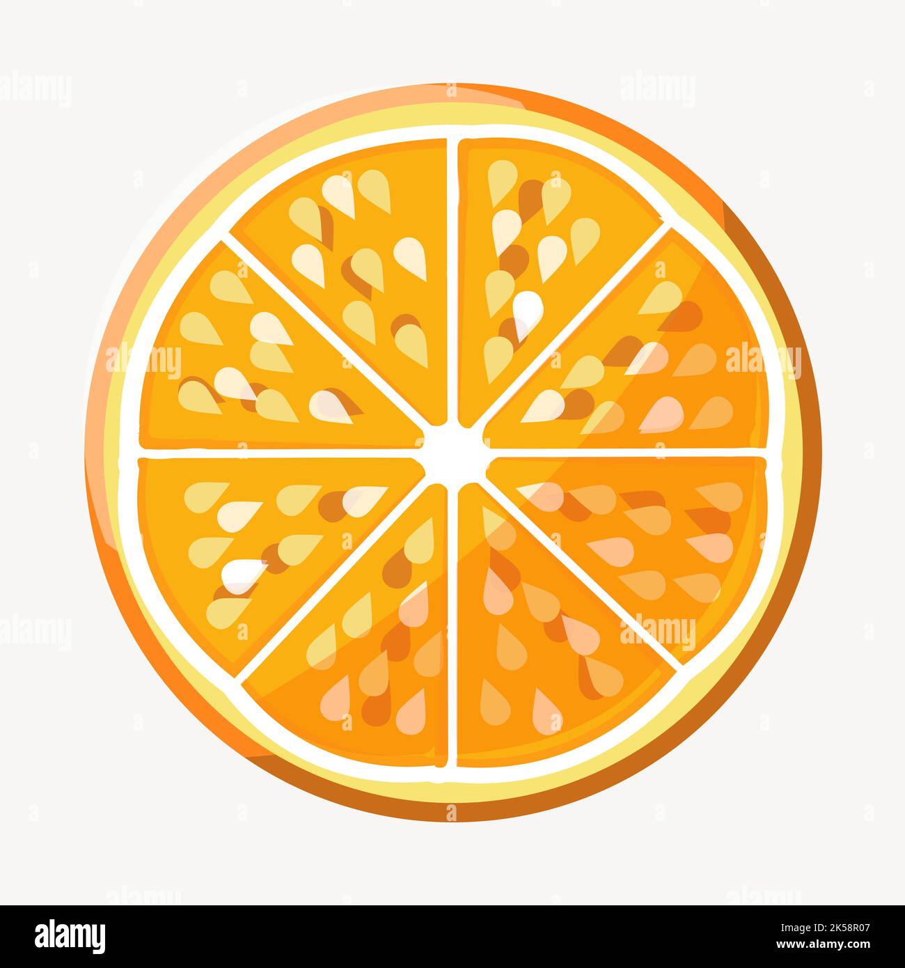 Orange fruit clipart, illustration vector Stock Vector Image & Art - Alamy