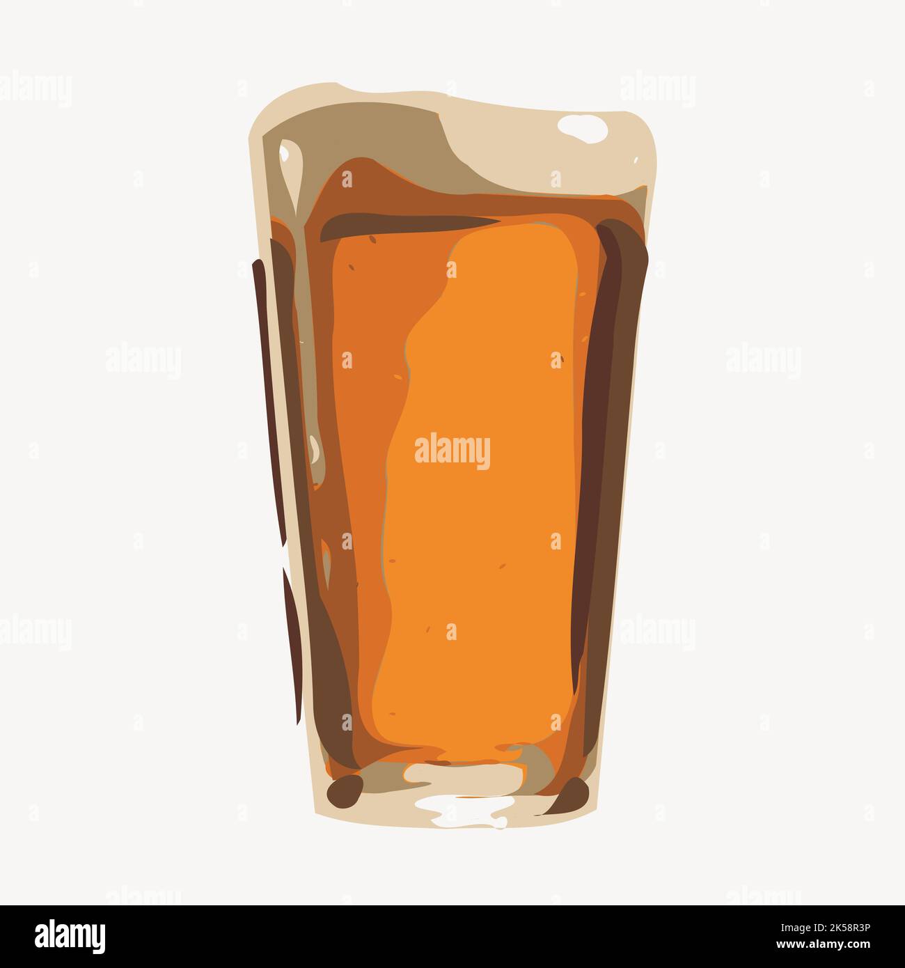 Beer pint clipart, illustration vector Stock Vector Image & Art - Alamy