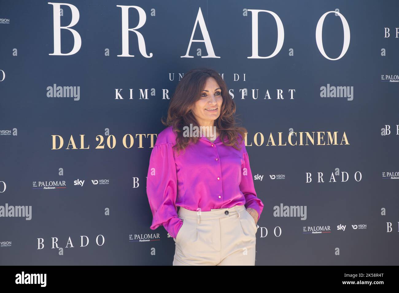 Rome, Italy, 06/10/2022, Italian actress Paola Lavini attends the ...