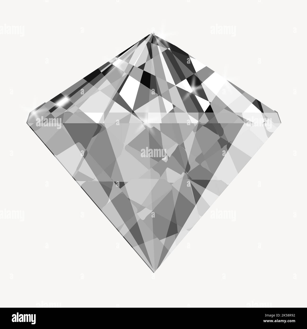Precious diamond clipart, illustration vector Stock Vector Image & Art ...
