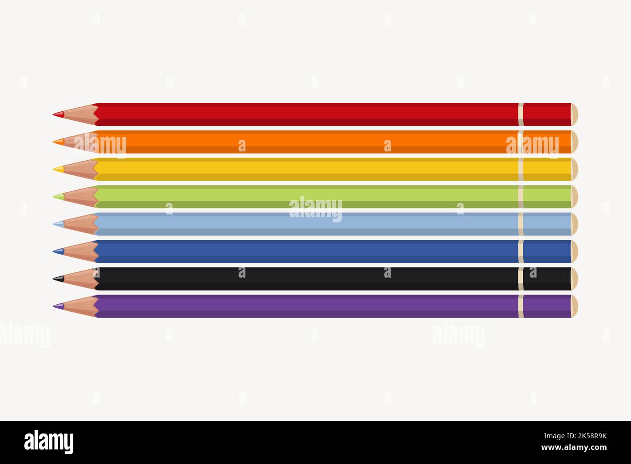 Stationery colored pencils clipart hi-res stock photography and images ...