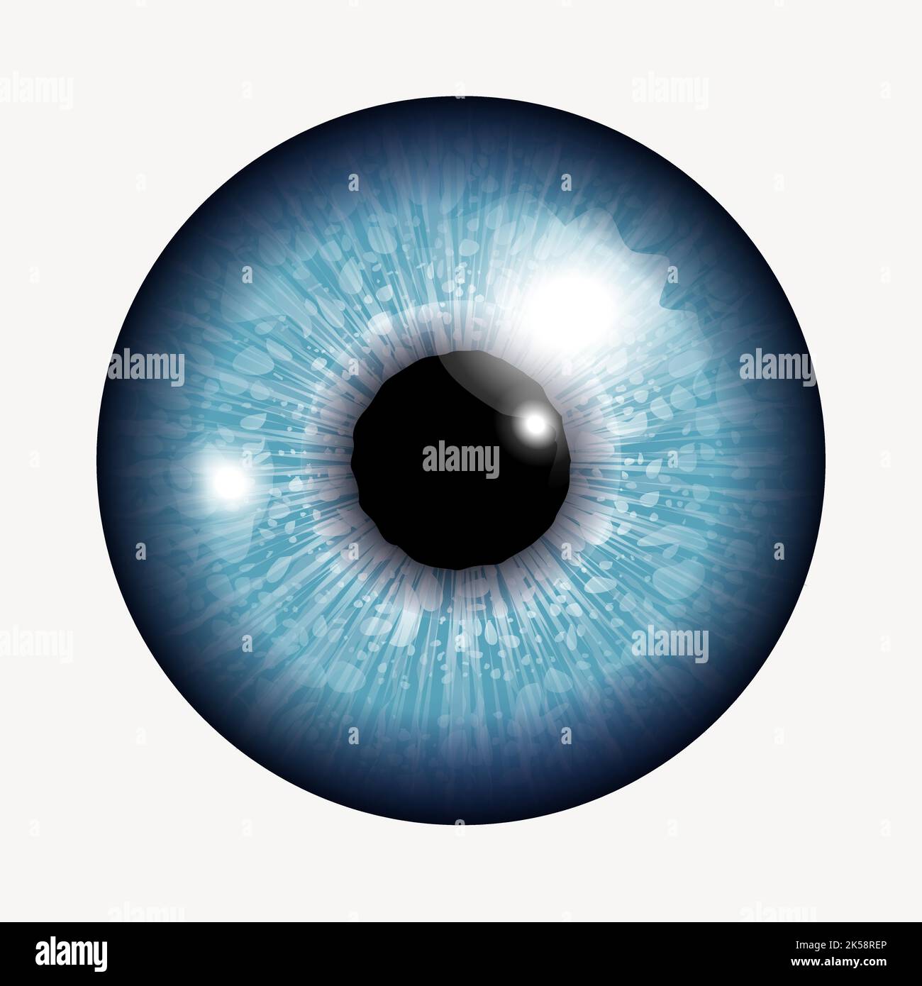 Realistic blue eye clipart, illustration vector Stock Vector Image ...