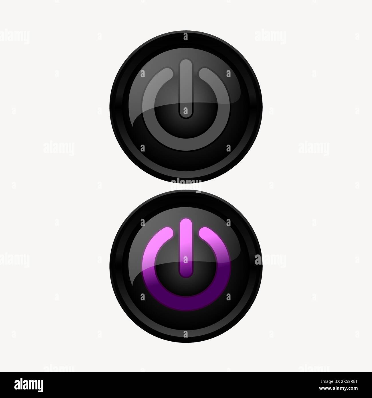 Power buttons clipart, illustration vector Stock Vector Image & Art - Alamy