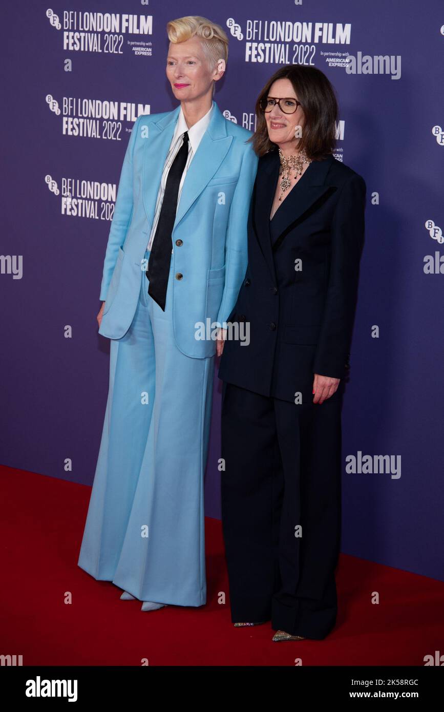 London, UK. 06th Oct, 2022. Tilda Swinton and Joanna Hogg attend "The ...