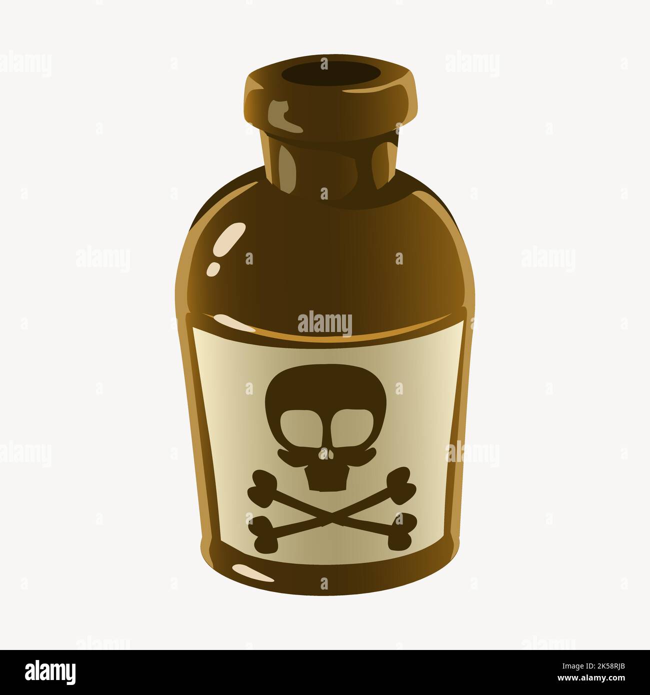 Alchemy potion bottle clipart, object illustration vector Stock Vector ...