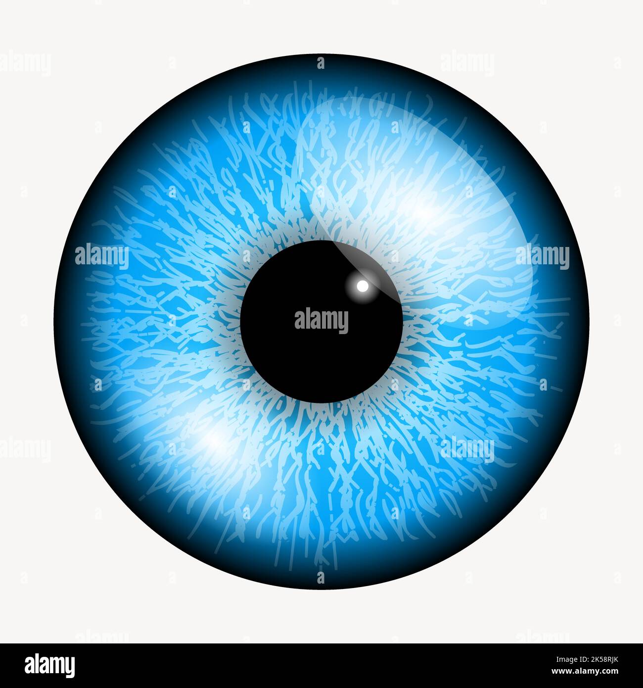 Blue eye collage element biometric illustration vector Stock Vector ...