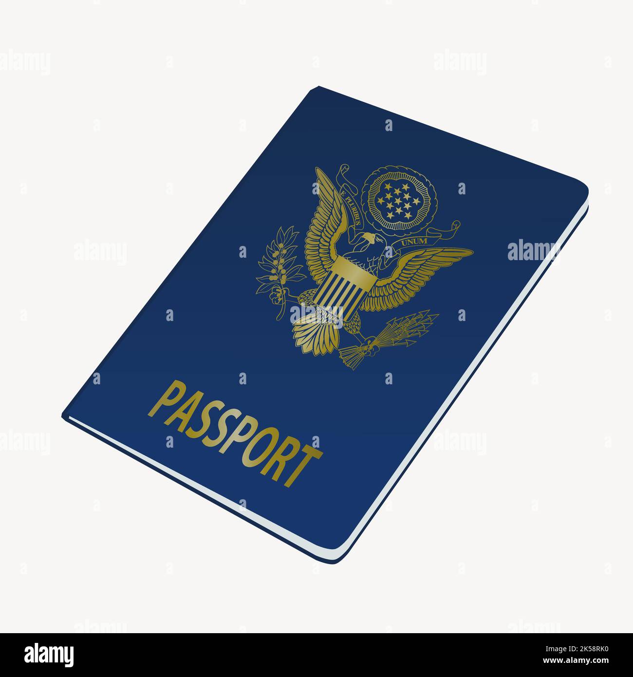 Blue Passport Clipart Illustration Vector Stock Vector Image And Art Alamy